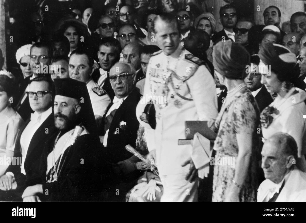 Athens Greece: Prince Philip talking to Queen Helen, the Queen Mother ...