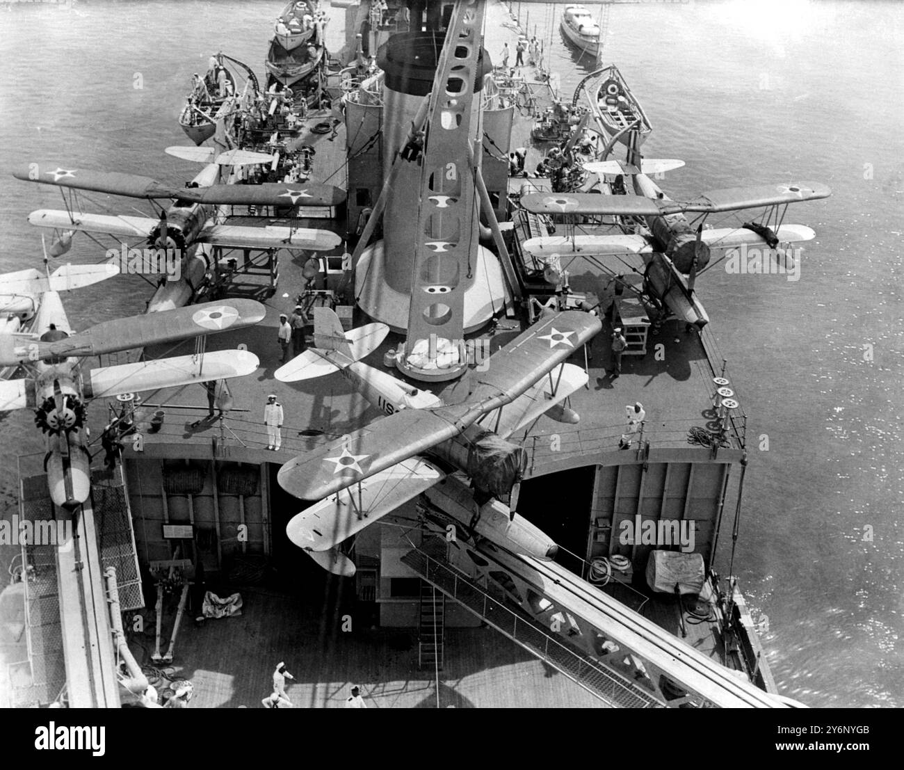 U.S.S. Houston Aircraft Carrier Stock Photo - Alamy