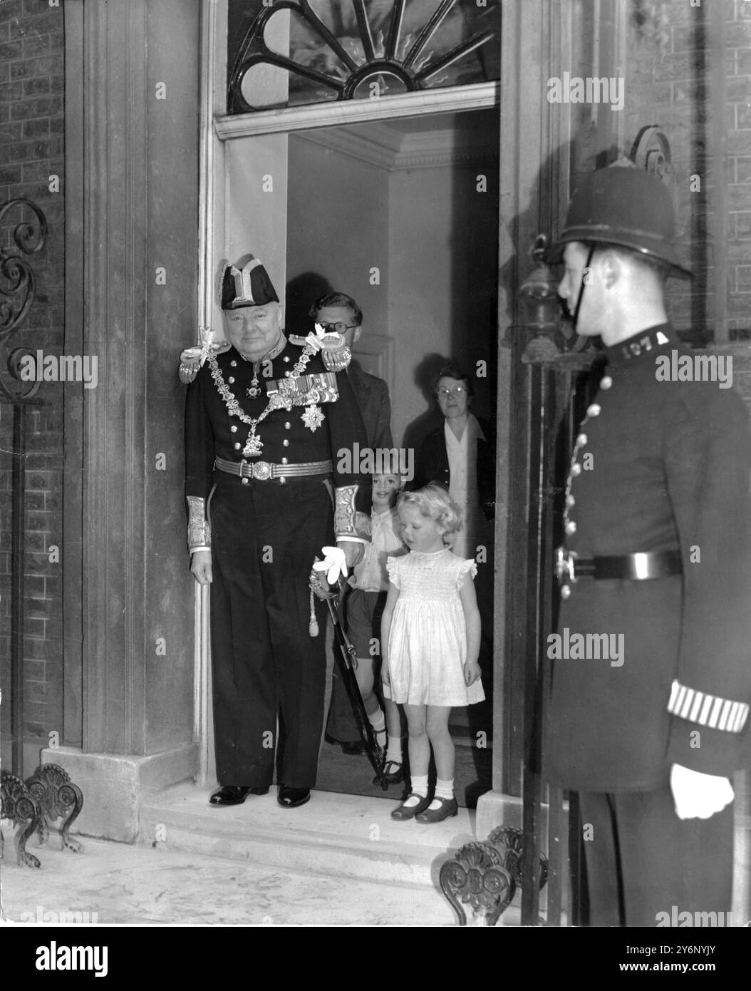 Wearing the uniform of Lord Warden of the Cinque Corps Churchill was a ...