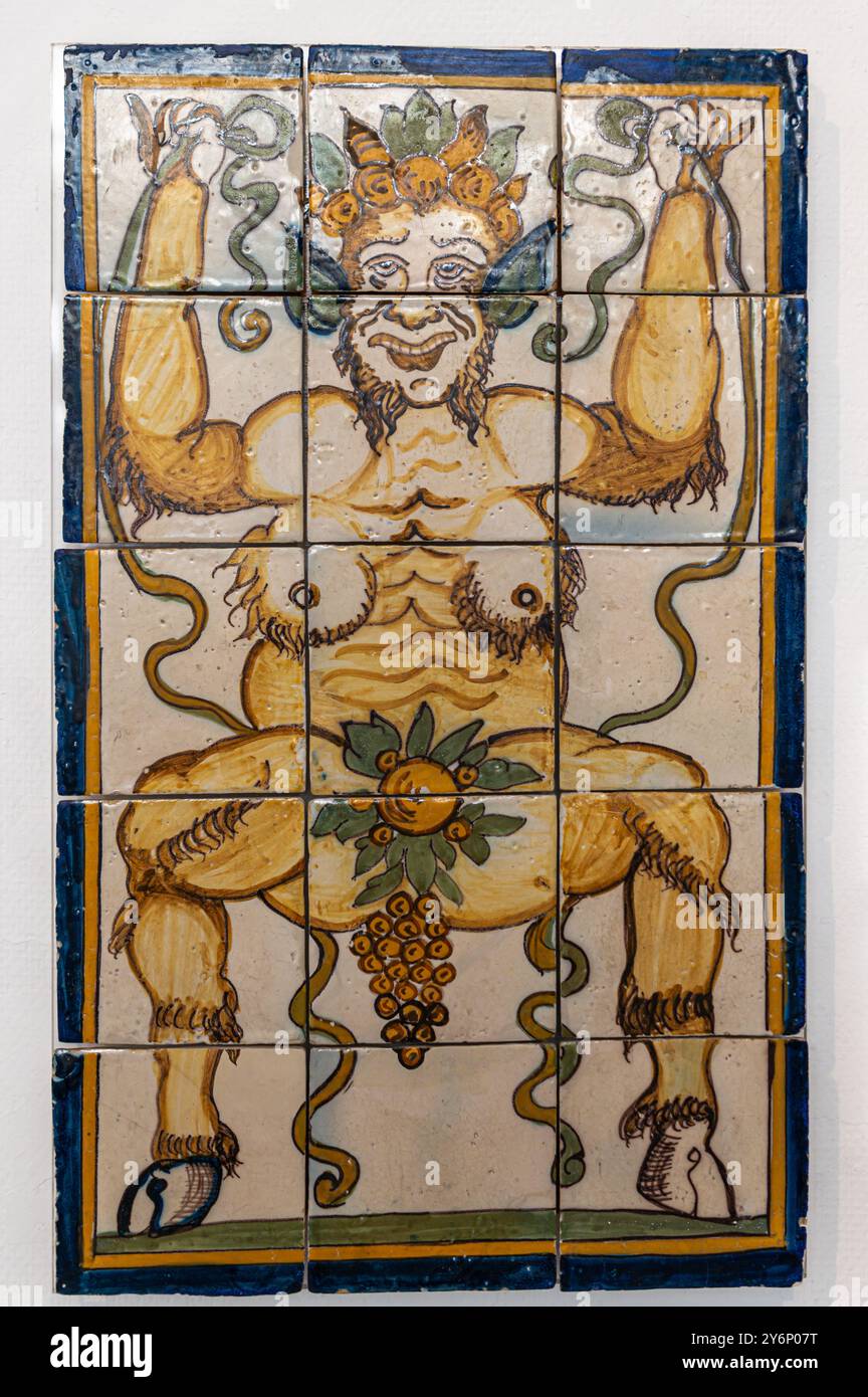 Lisbon, Portugal - September 8, 2024 : Ancient ceramic tile, museum ...