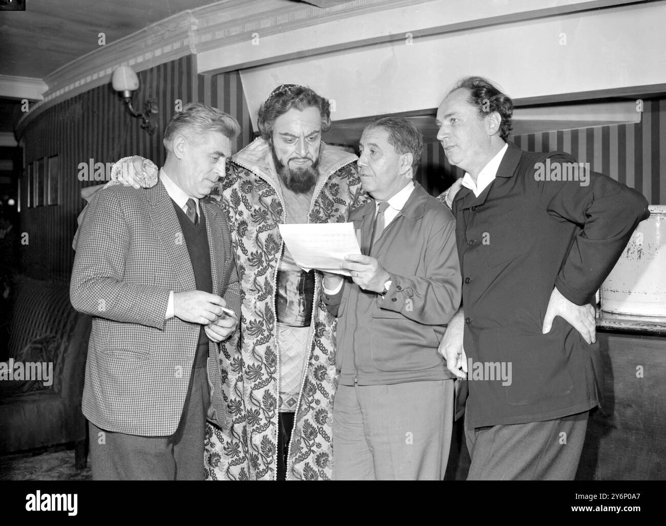 London: rehearsals of Mussorgsky's Opera Boris Godunov at Covent Garden ...