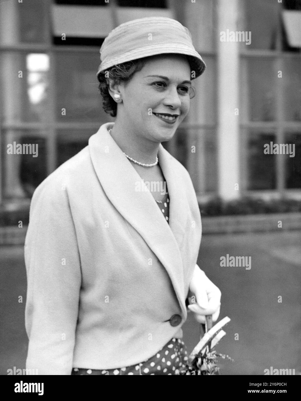 Miss Rose Heilbron, Q.C., recorder of Burnley, leaves London Airport to ...