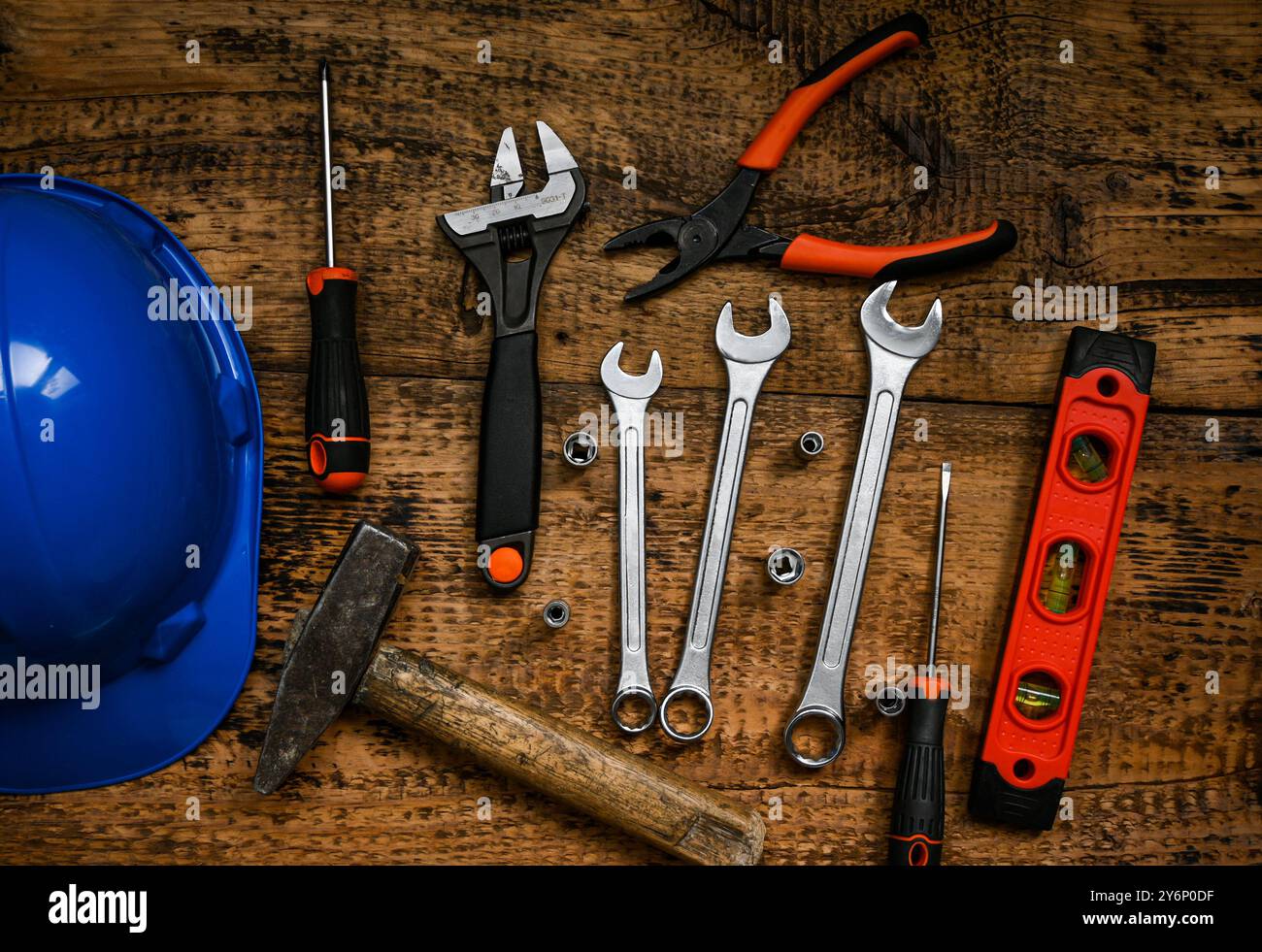 Construction tools helmet on hi-res stock photography and images - Alamy