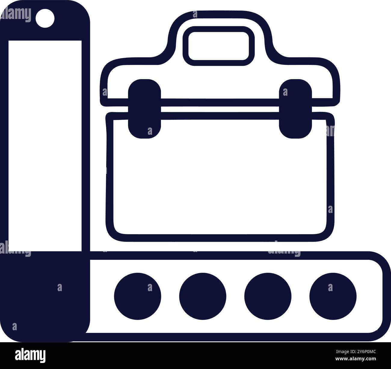 scanner, luggage, conveyor, luggage scanner conveyor icon Stock Vector ...