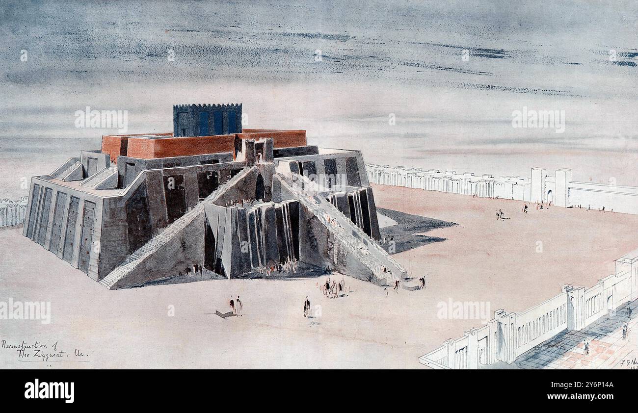 Ziggurat Of Ur Sketch