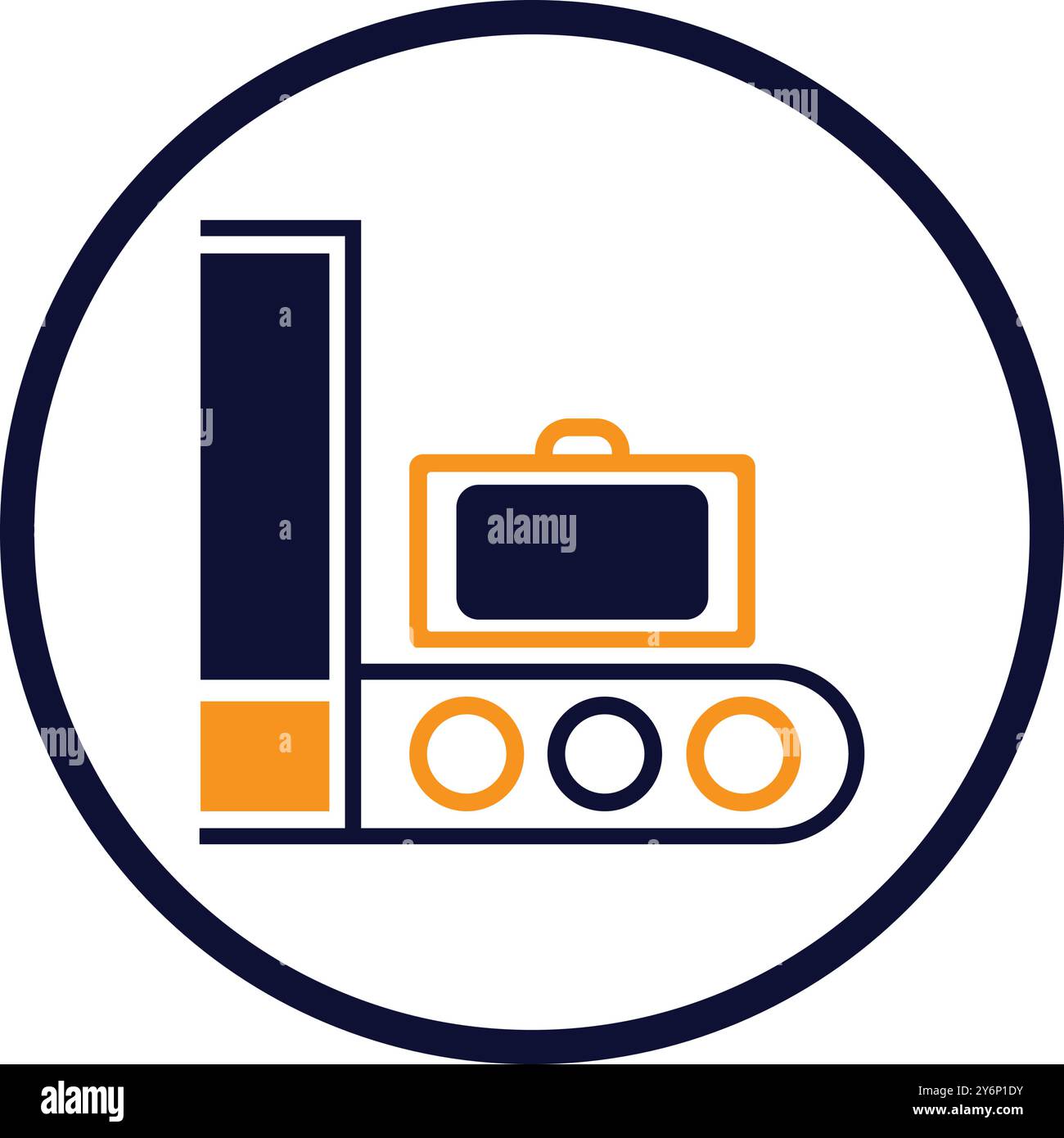 scanner, luggage, conveyor, luggage scanner conveyor icon Stock Vector ...