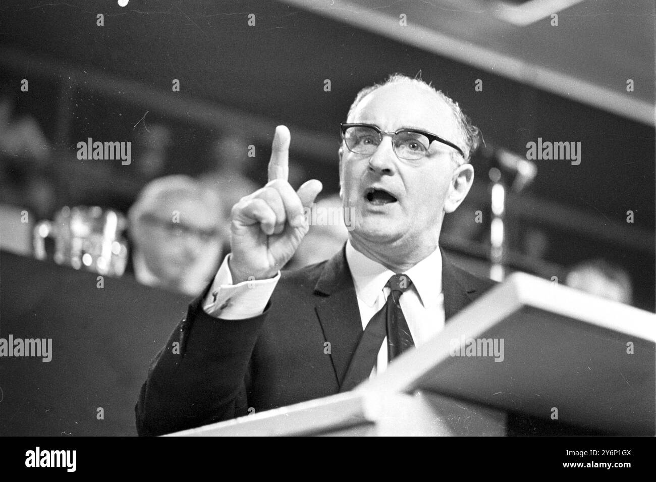 Brighton : Mr Hugh Scanlon, President of the Amalgamated Union of ...