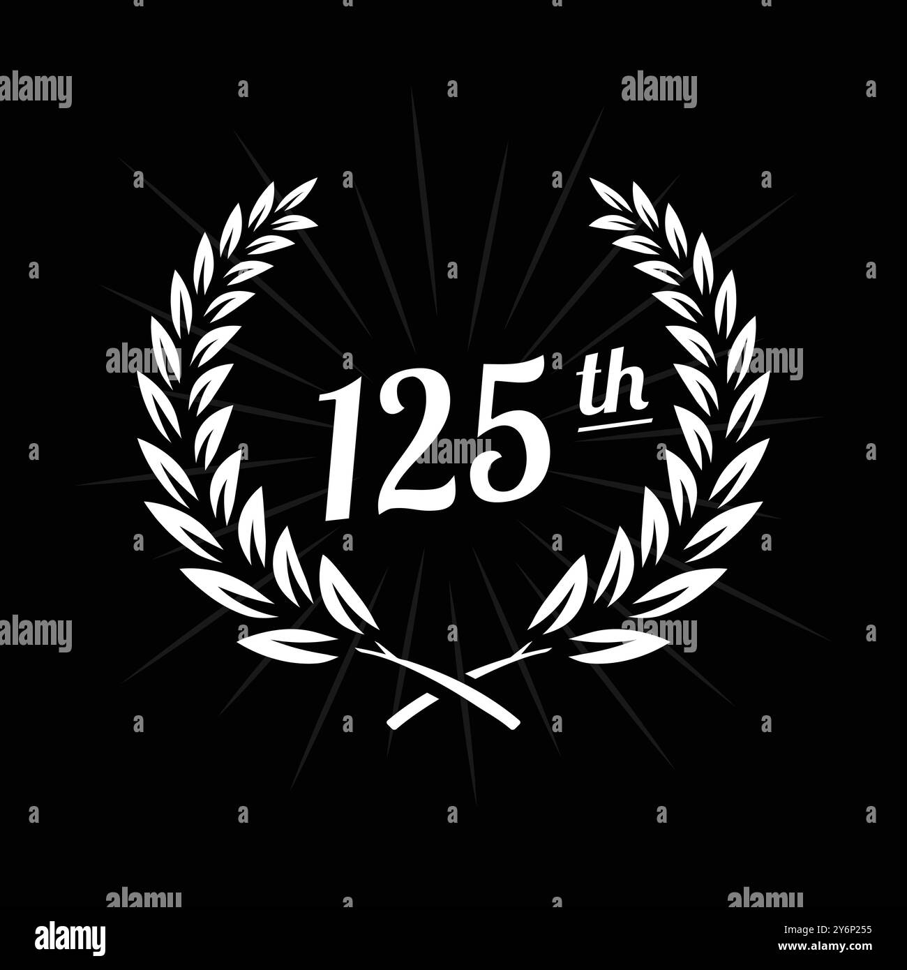 125 years anniversary celebration design template. 125th anniversary ...