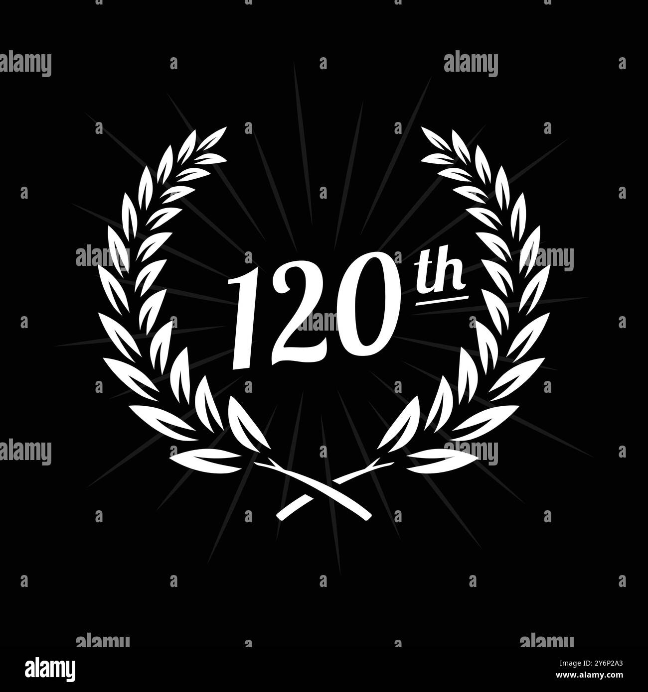 120 years anniversary celebration design template. 120th anniversary ...