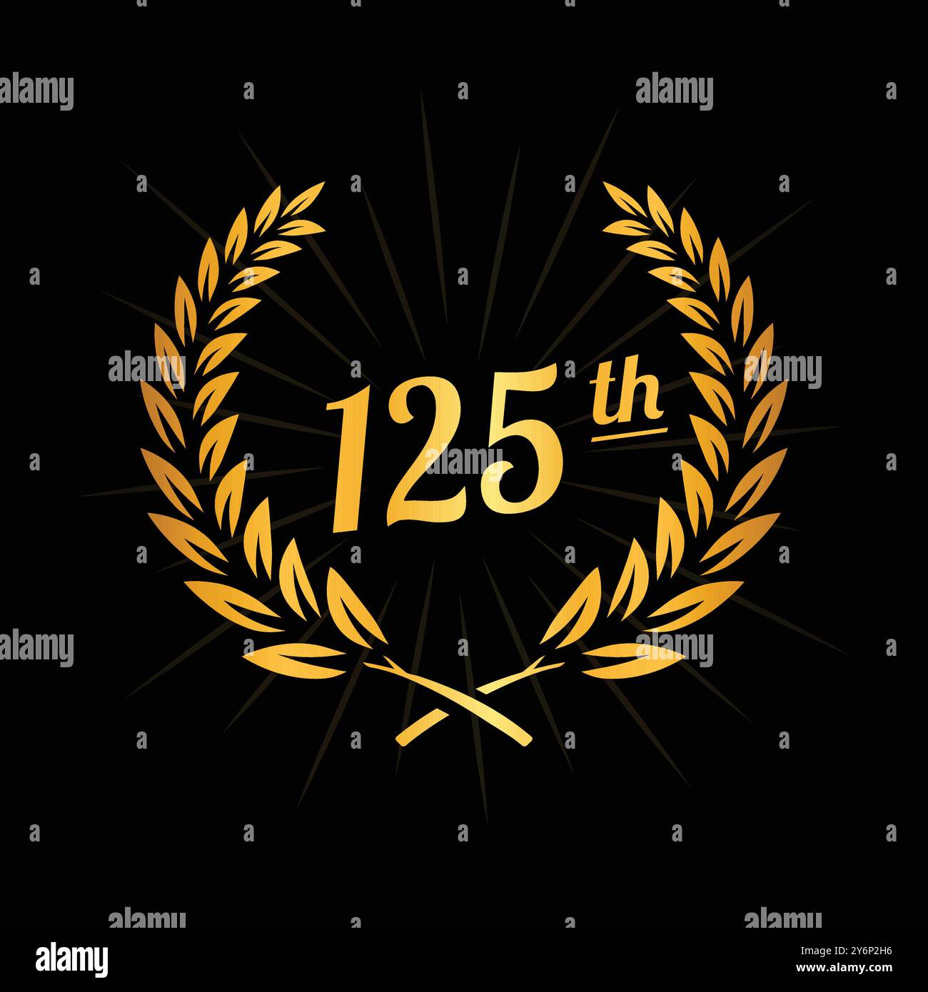 125 years anniversary celebration design template. 125th anniversary ...