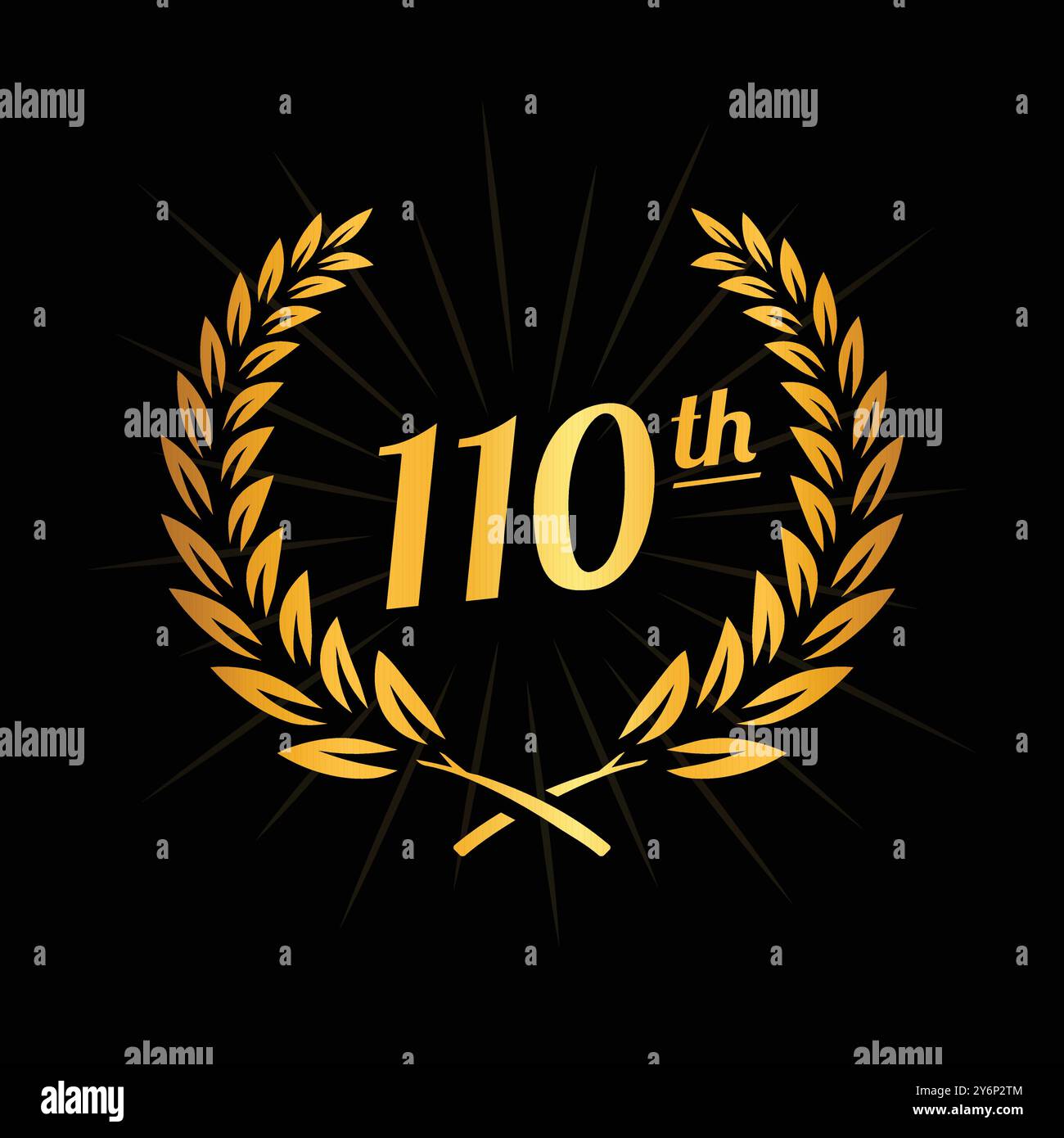 110 years anniversary celebration design template. 110th anniversary ...