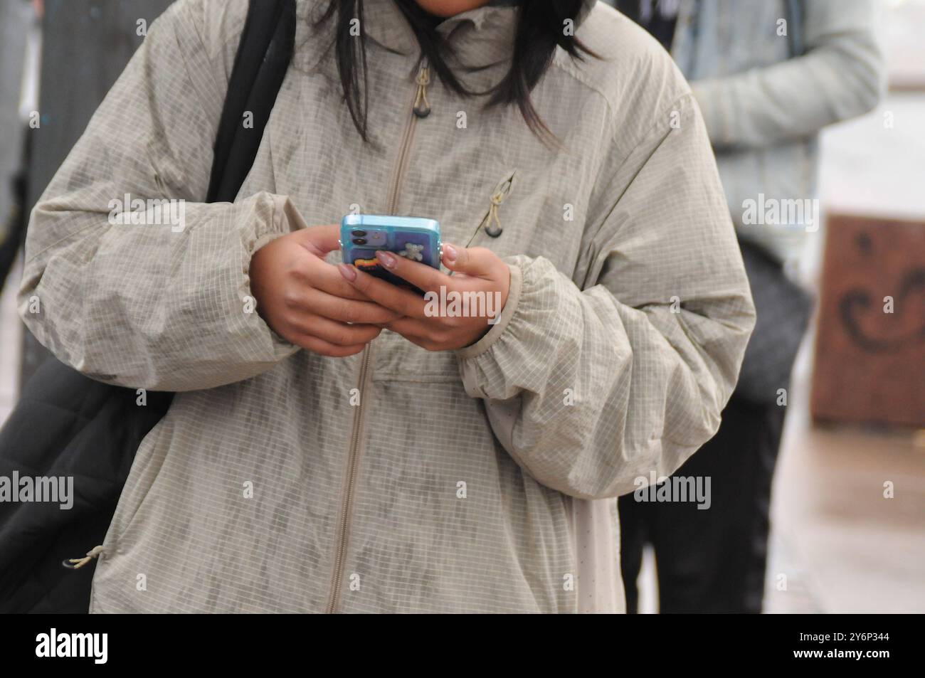 Copenhagen/ Denmark/26 September 2024/cell phone uers in danish capital ...