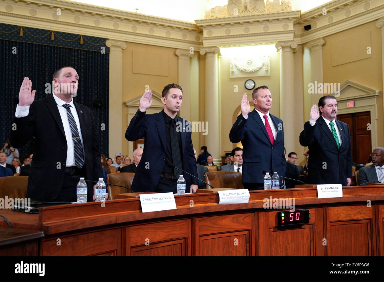 Witnesses are sworn at the first hearing from the Task Force on the ...