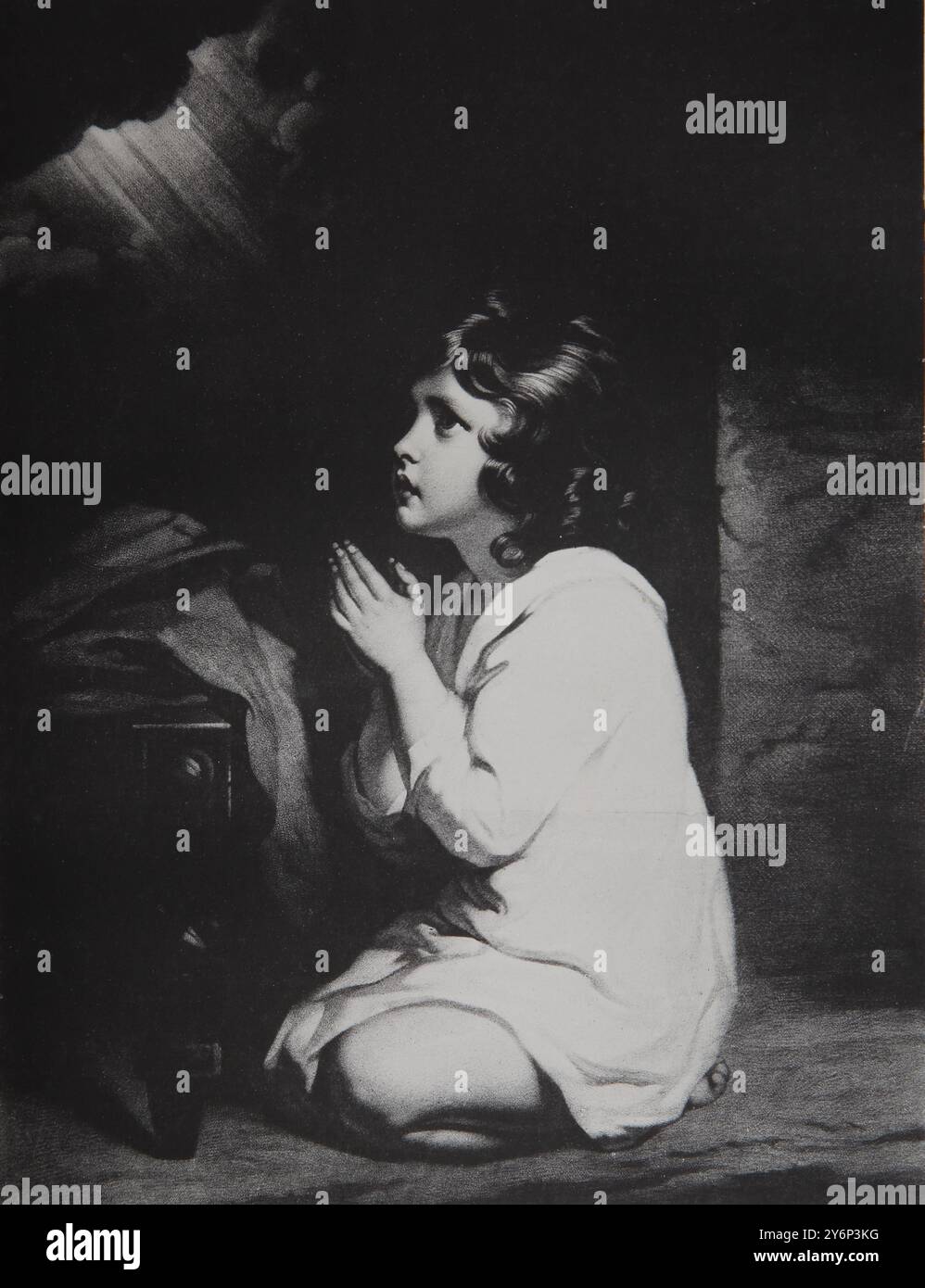 Illustration of Samuel Praying and Hearing the Voice of God (Book of ...