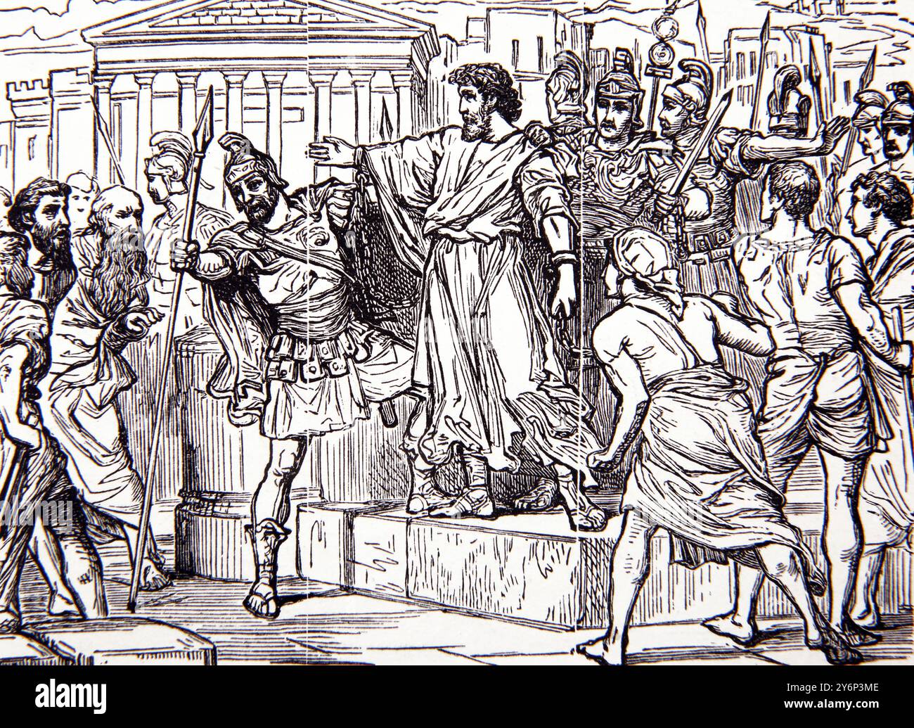 St Paul Speaking to the Jews (Acts of the Apostle) from the Antique ...