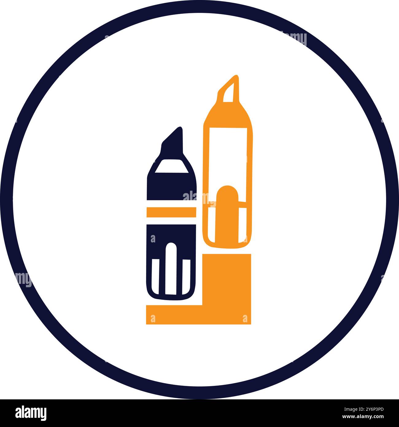 pen, marker, highlighter, underline pen, marker highlighter icon Stock ...
