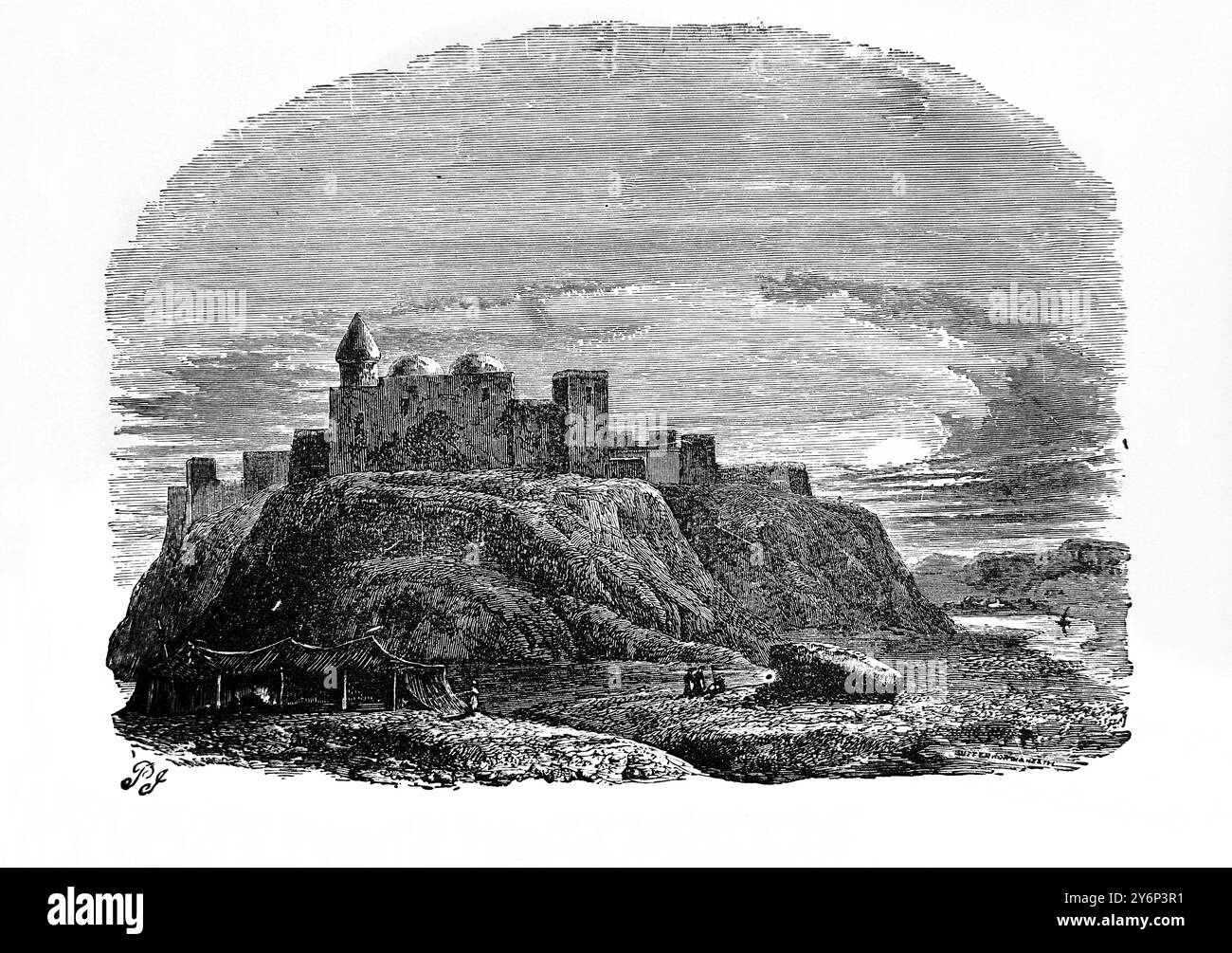 Illustration of the Tomb of Jonah at Nineveh Destroyed in 2014 by ISIS ...