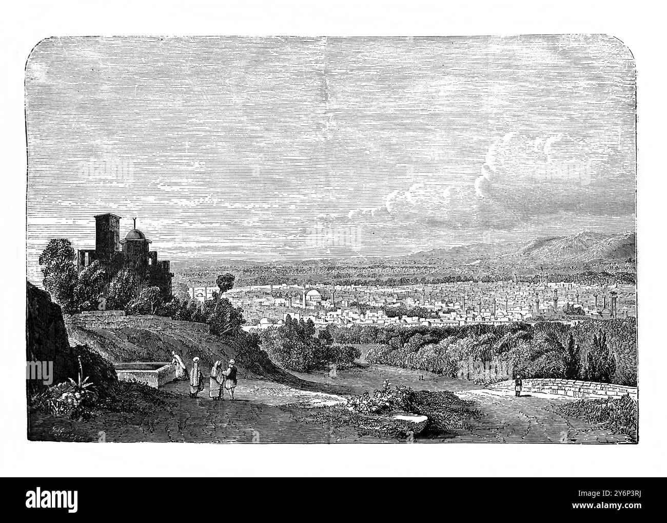Illustration of Damascus Mentioned in the Old and New Testament from ...