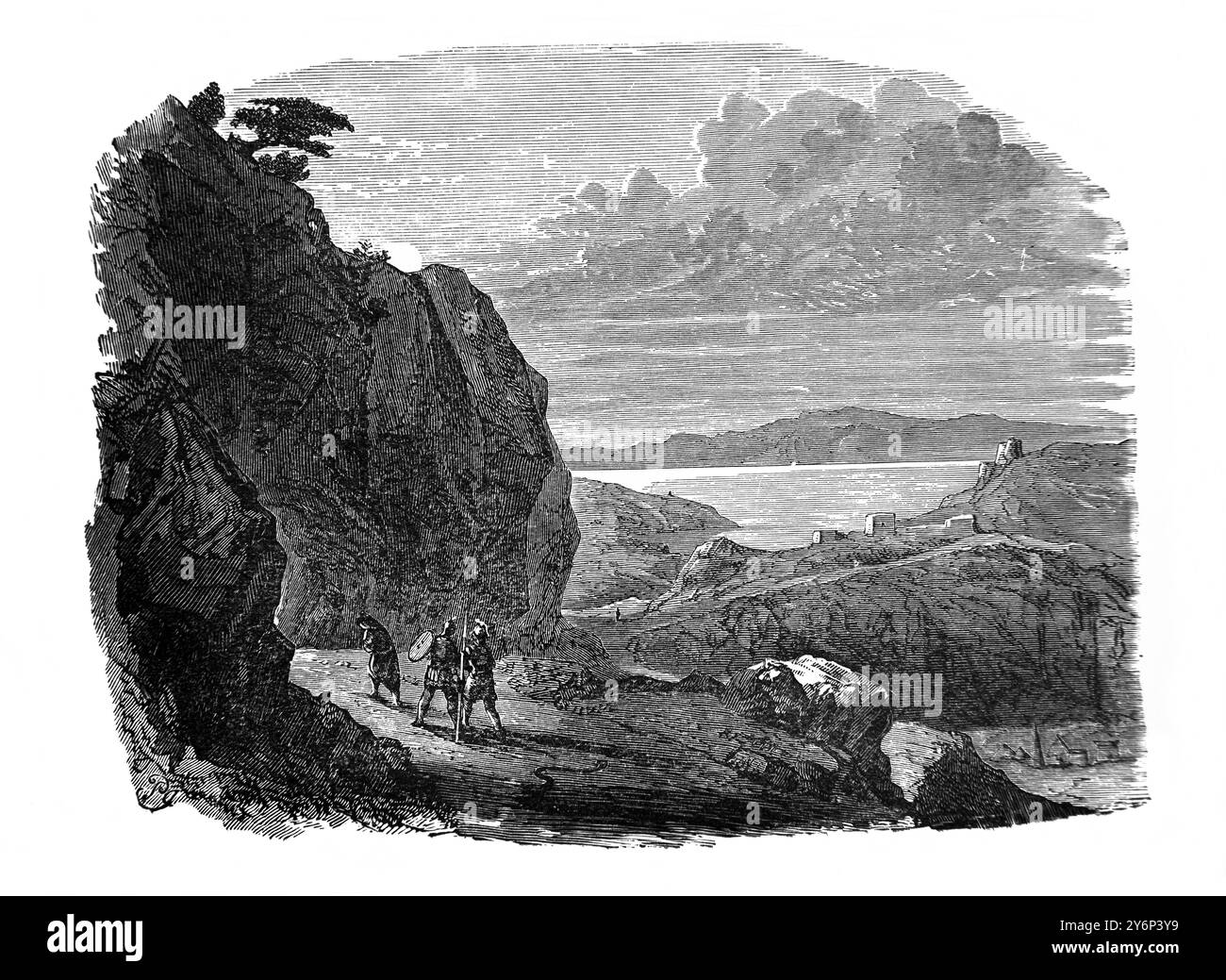Illustration of Endor from the Antique 19th Century National ...