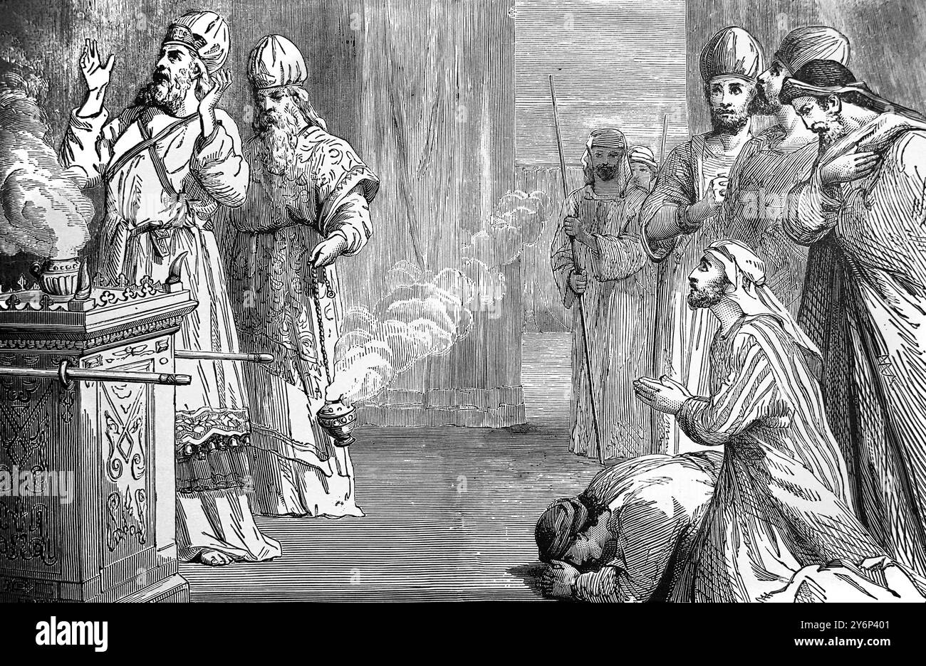 Illustration of the Joy in the Service of the Sanctuary - High Priests ...