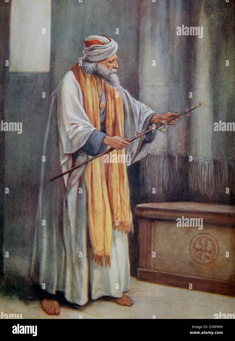 The Budding of Aaron's Rod From the Antique 19th Century Book of Moses ...