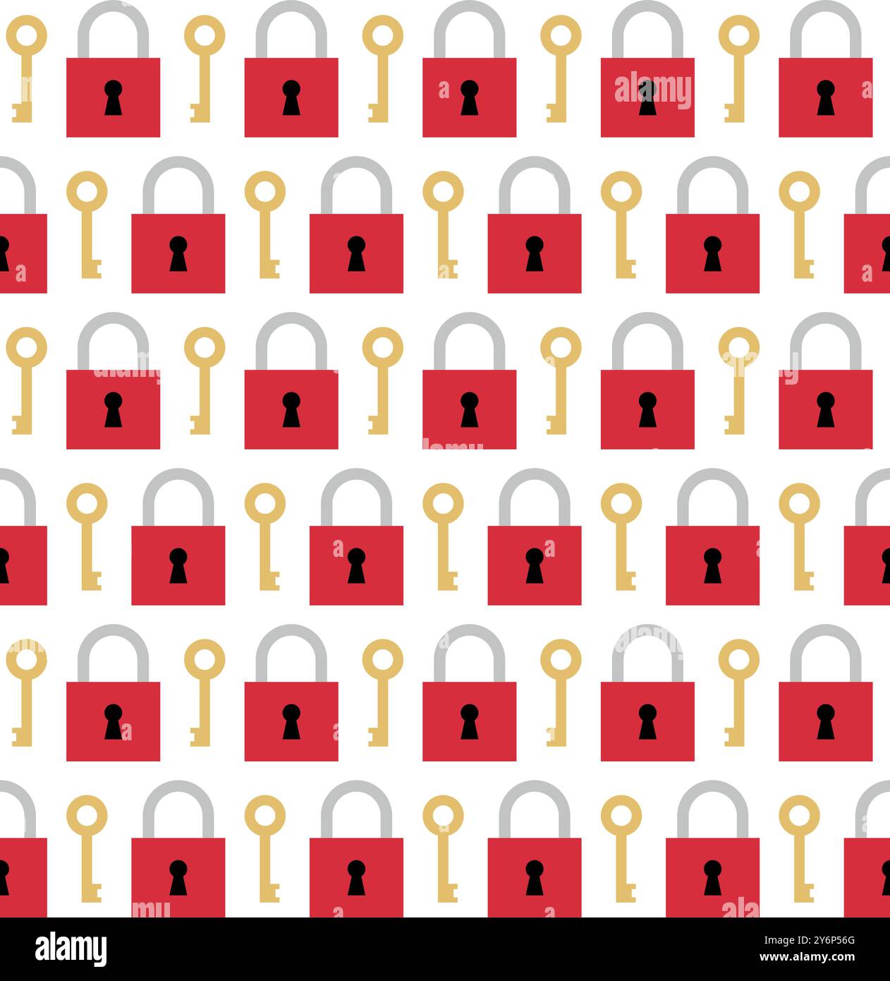 Vector seamless pattern of flat key and lock Stock Vector Image & Art ...