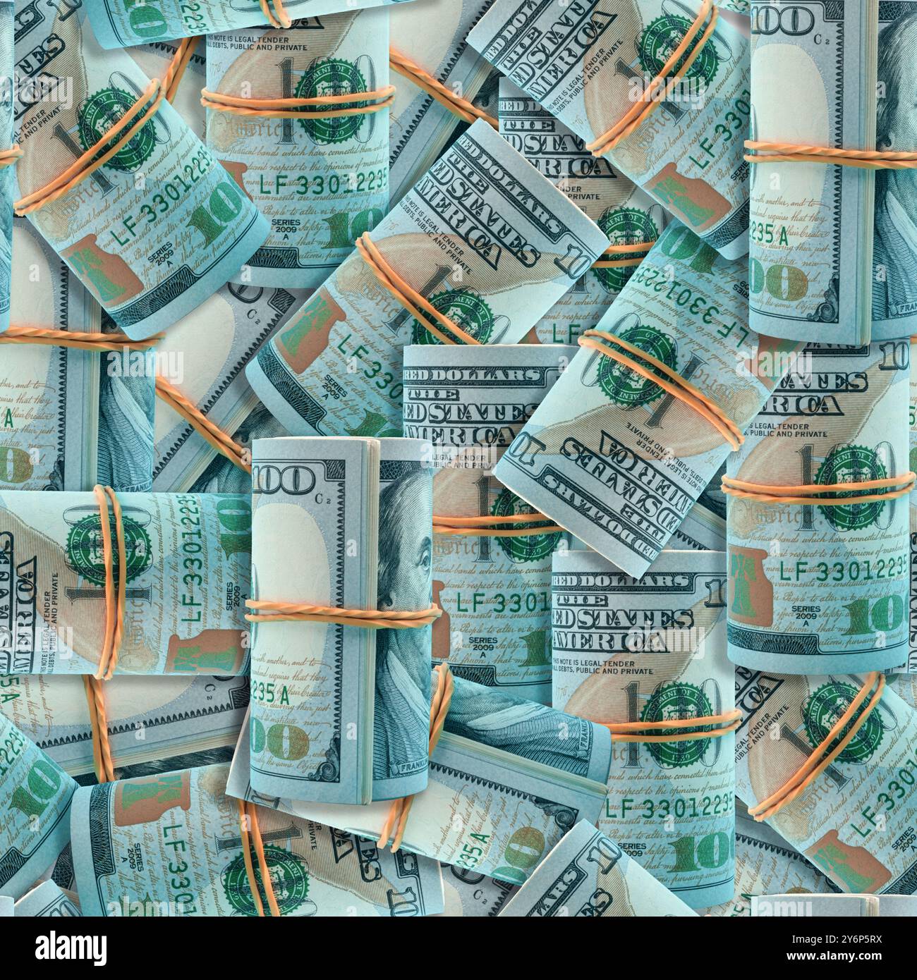 Bundles of hundred dollar bills hi-res stock photography and images - Alamy