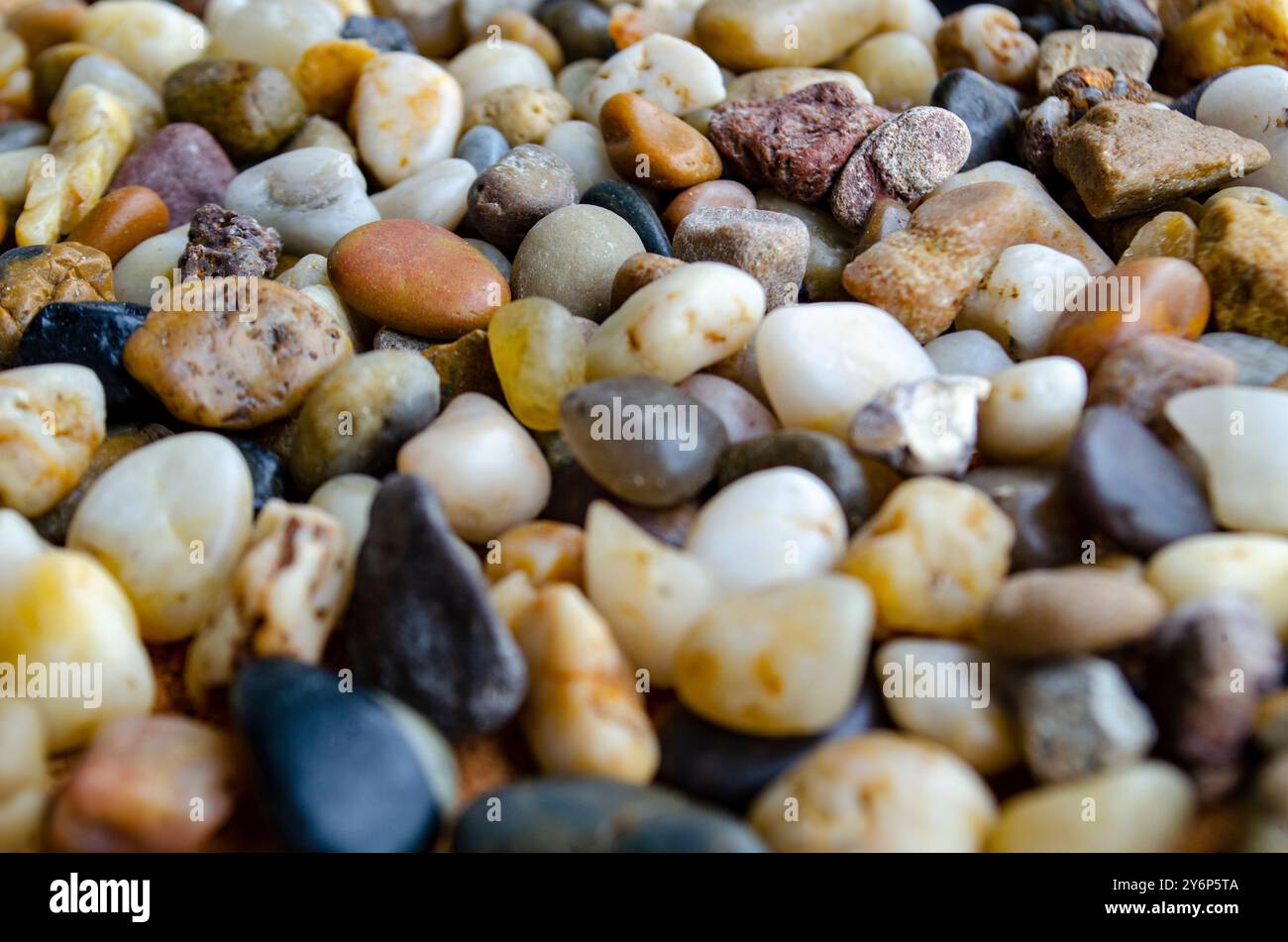 Side view of multicolor assorted stones Stock Photo - Alamy