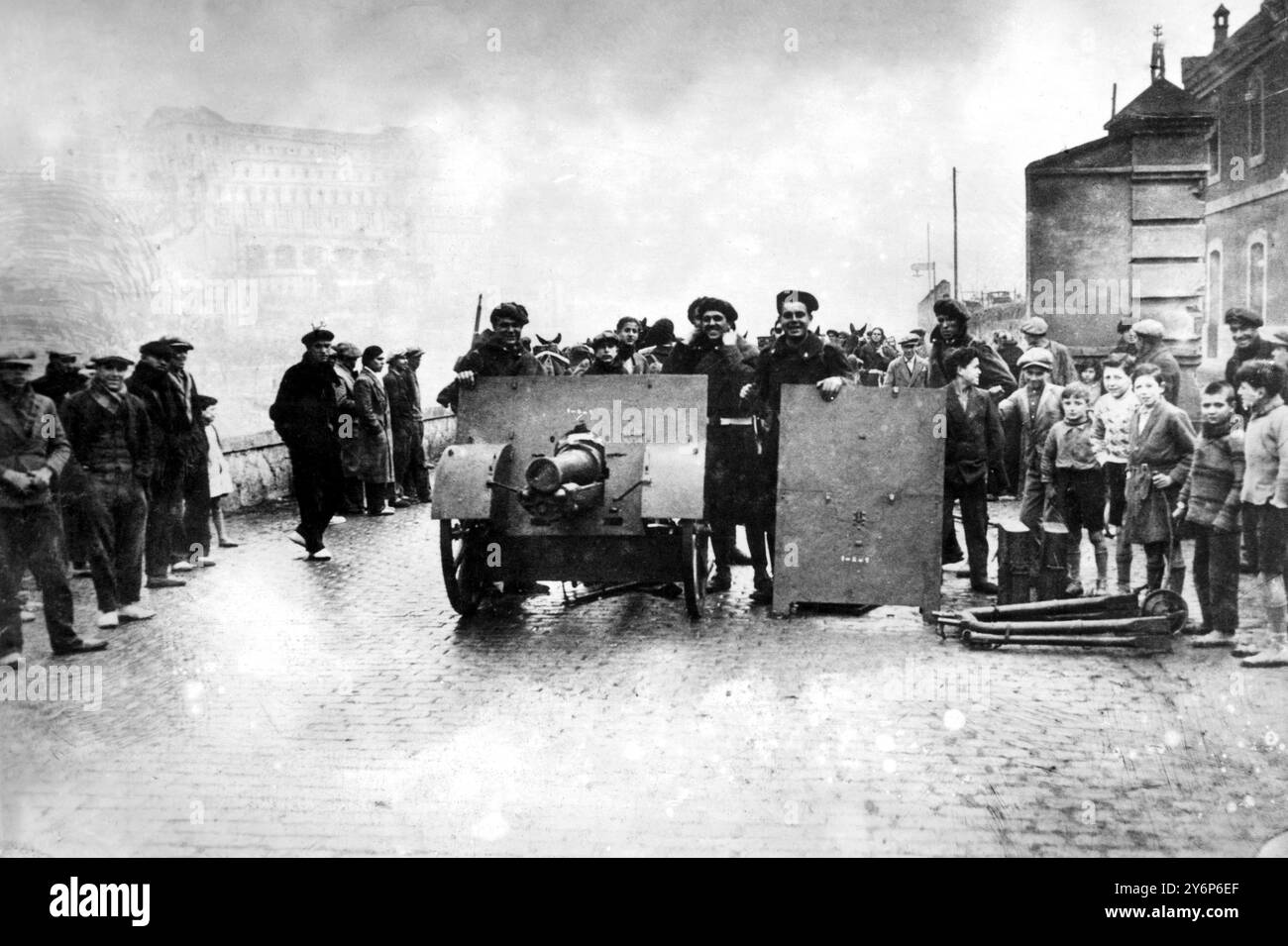 Collapse of Spanish Revolution. Communist uprising in Spain. Government ...