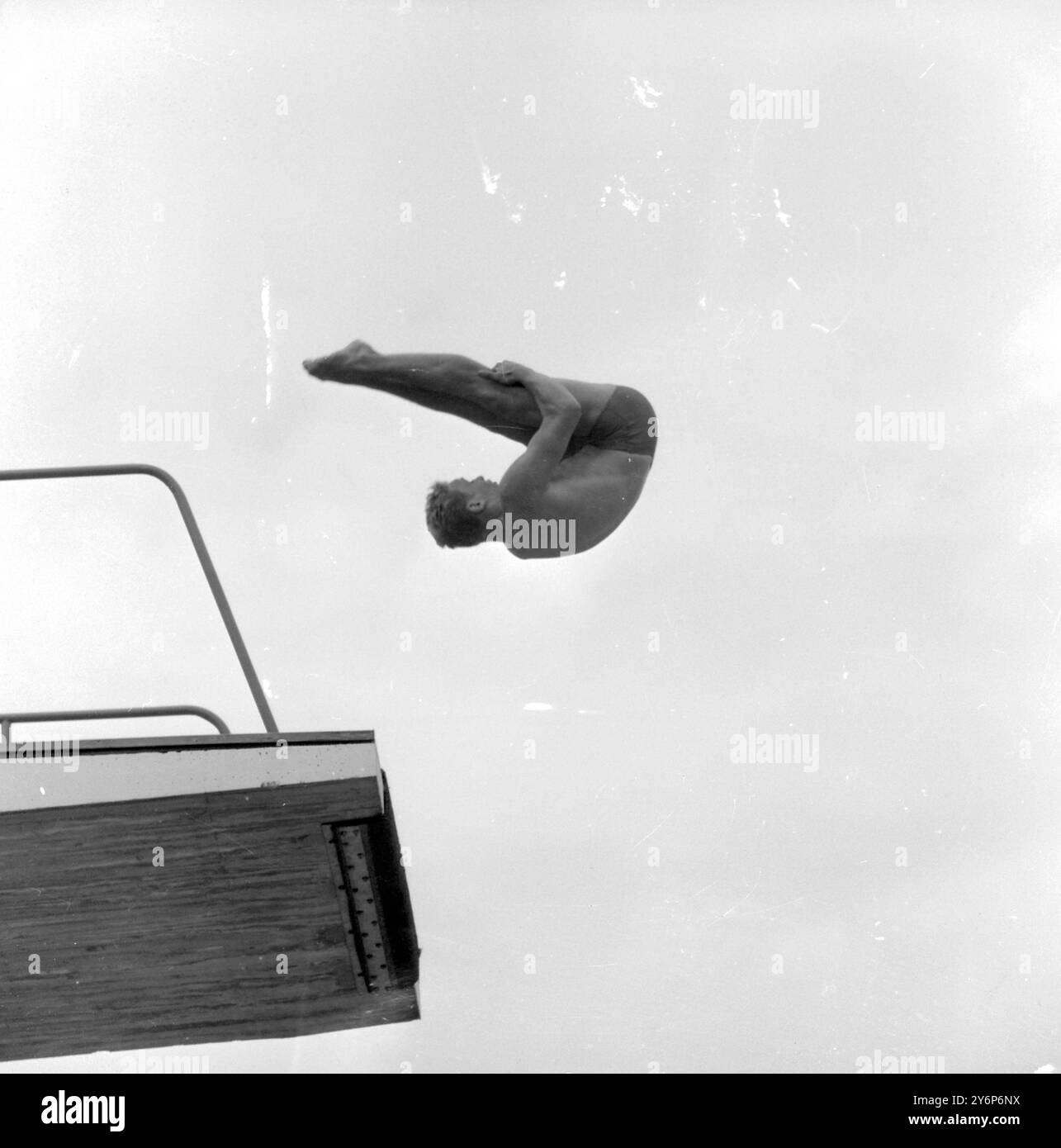 Rome: Britain's Brian Phelps in High Diving Event at Olympic Games in ...