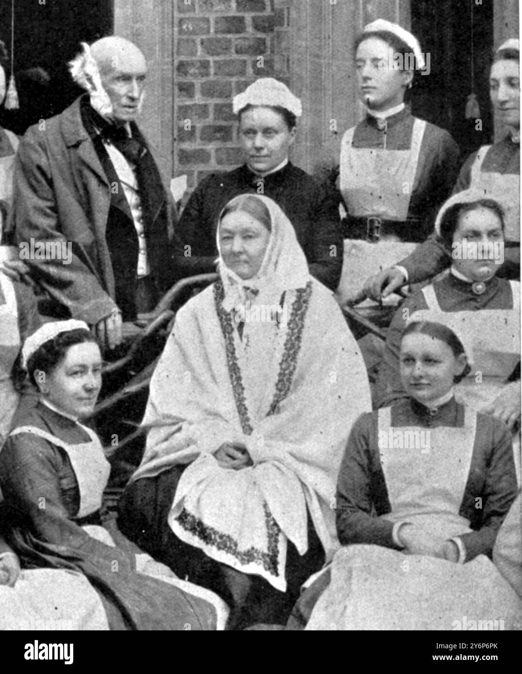 The Lady with the Lamp The Late Miss Florence Nightingale in a group at ...
