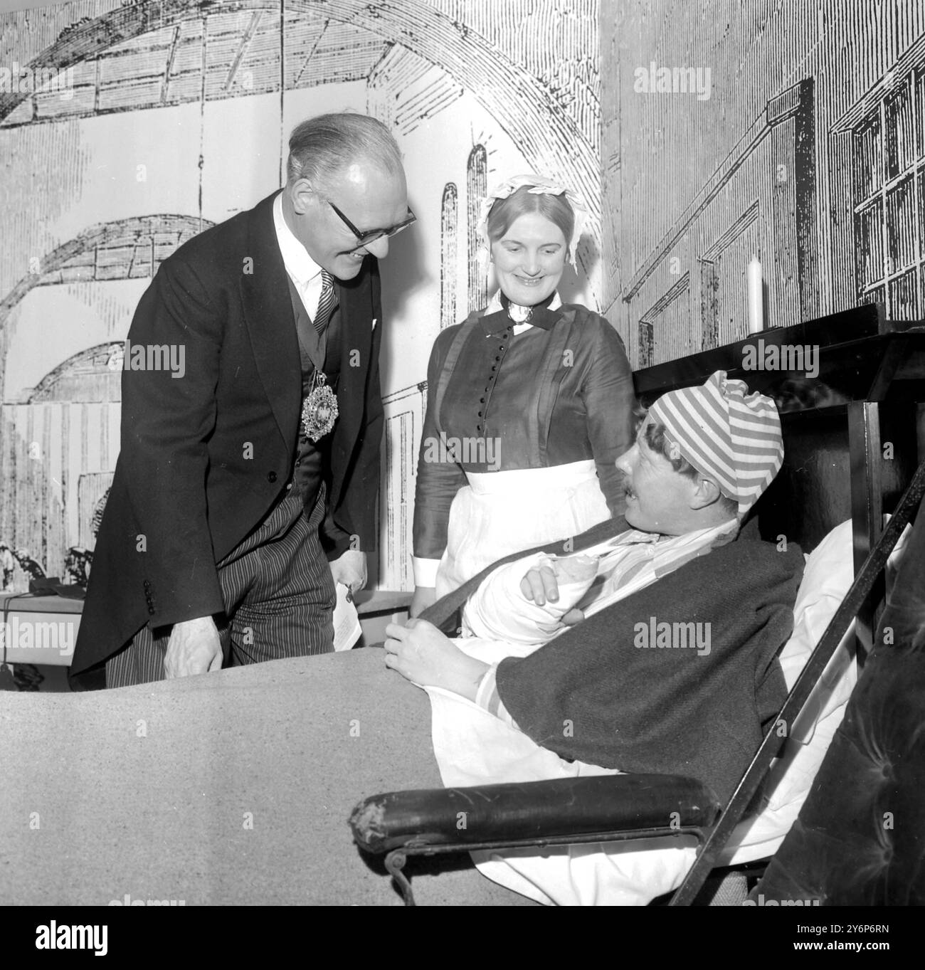 The Florance Nightingale Fair, at one of stalls The Lord Major, Sir ...