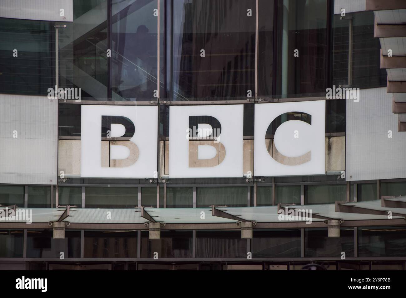 London, UK. 10th July 2023. Exterior view of the BBC headquarters in ...