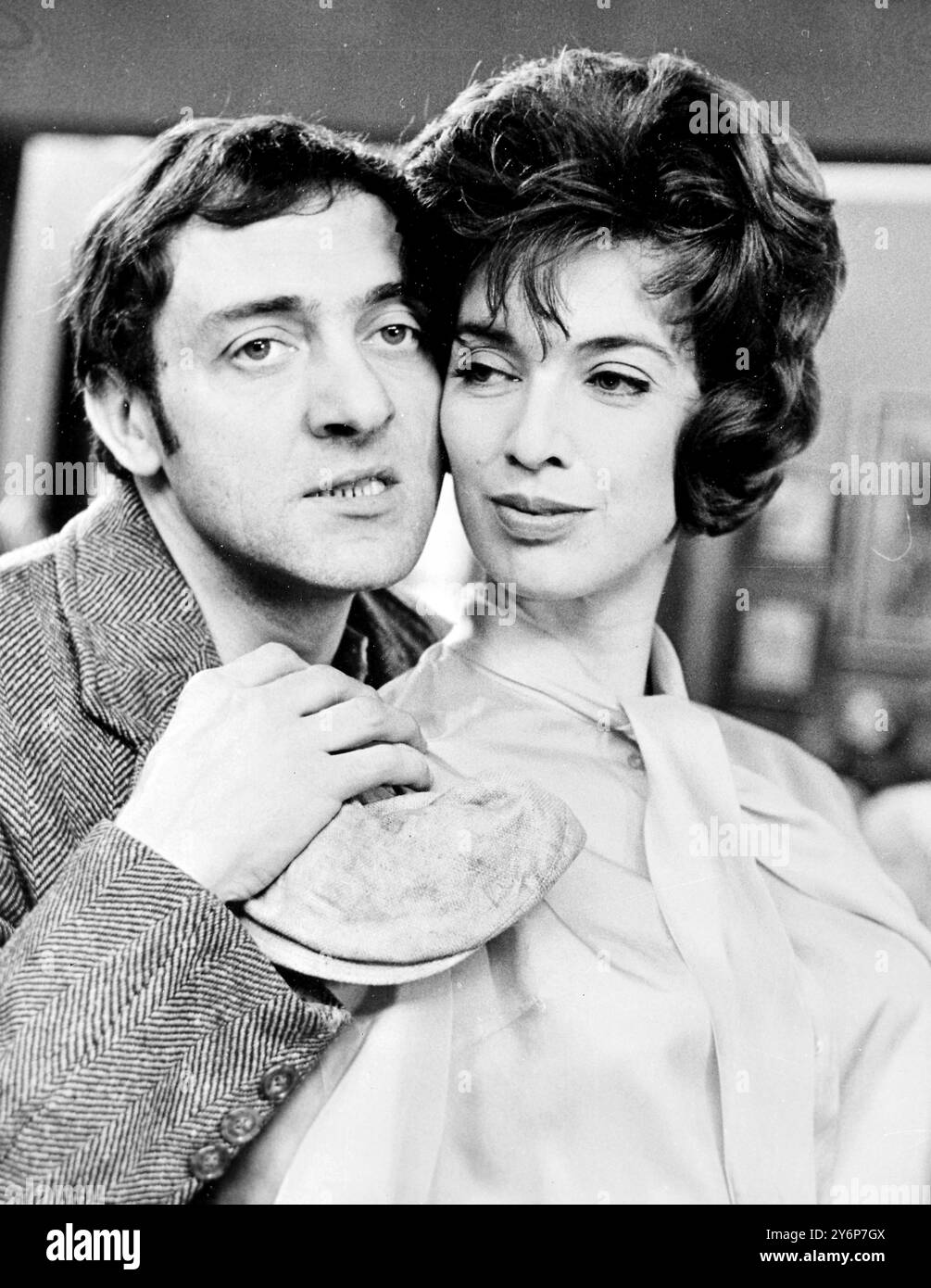 London: Actor Harry H. Corbet and Actress Patricia Haines in a scene ...