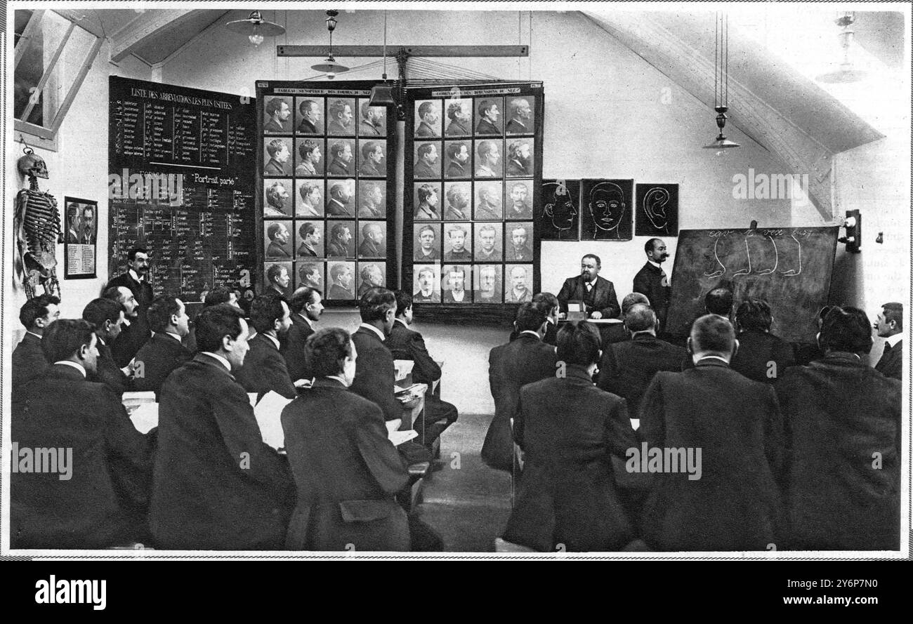 A class for detectives held at the headquaters of the Paris police ...