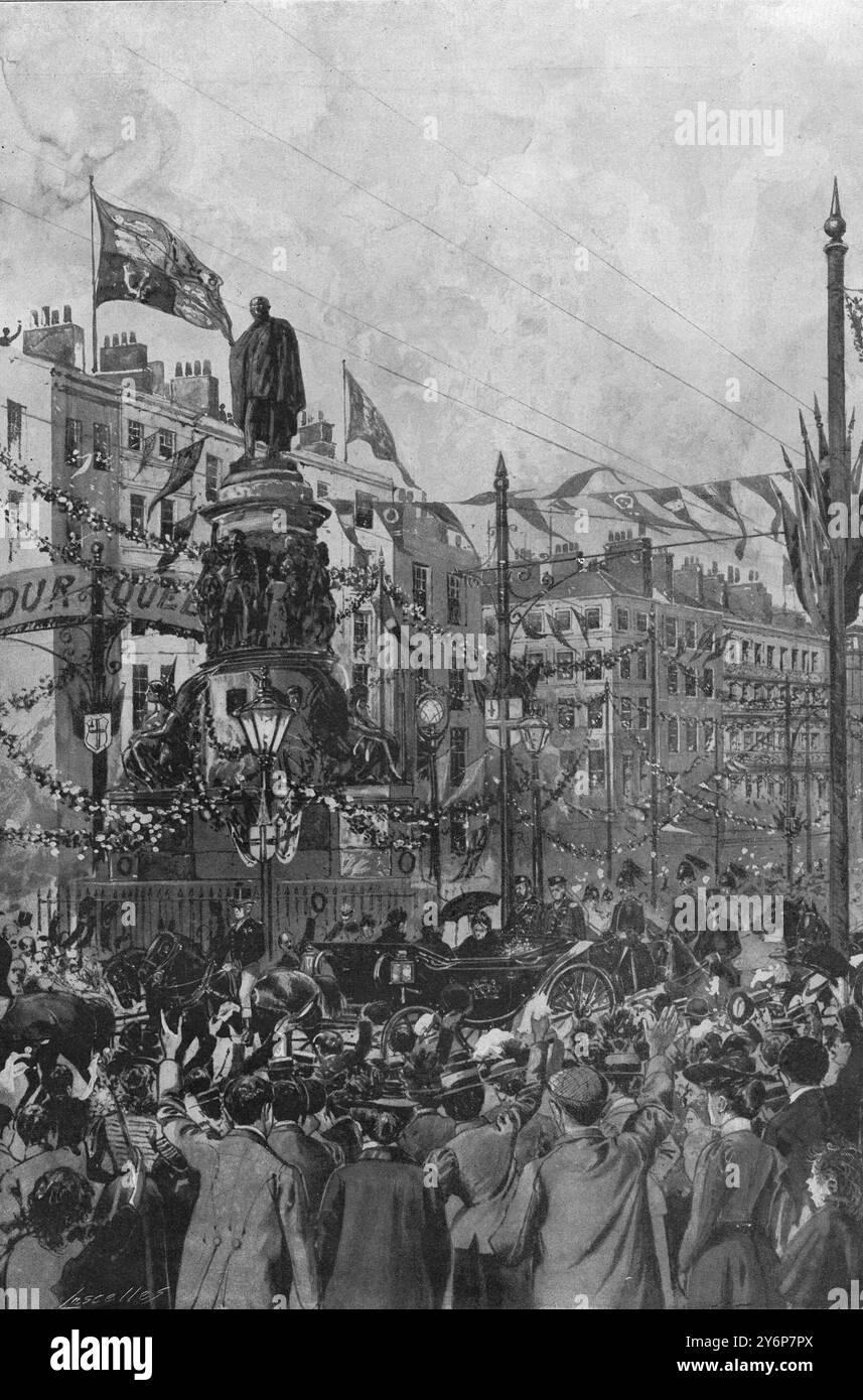 The Queen in Dublin. 1900 Stock Photo - Alamy