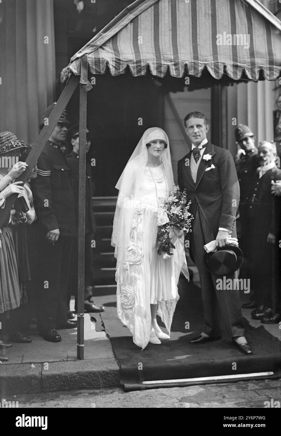 Lady Alexandra Curzon and Major E.D. Metcalfe were married at the ...