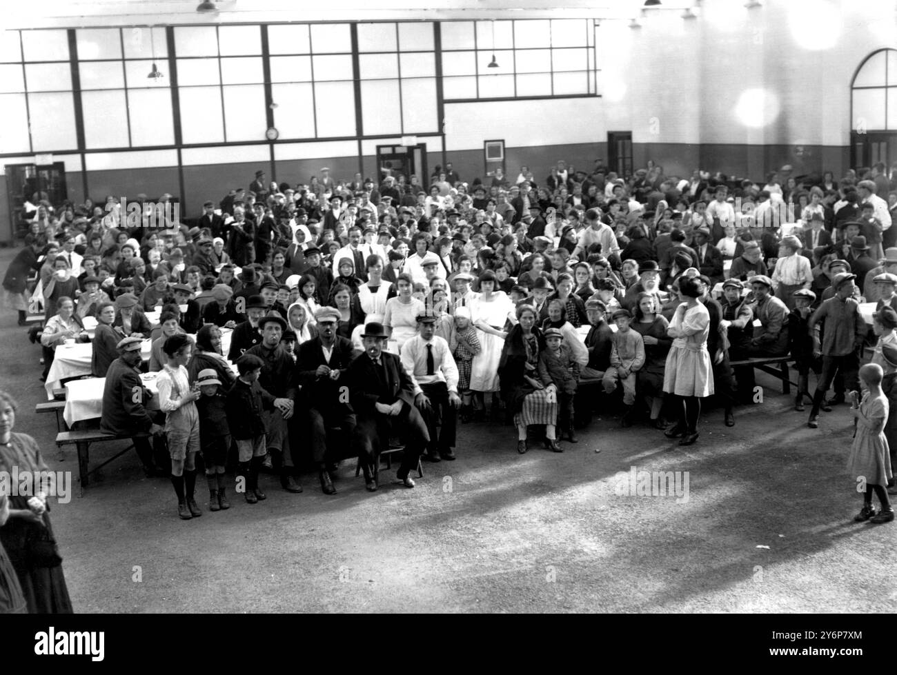'Atlantic Park' emigration station, Southampton. Third class passengers ...