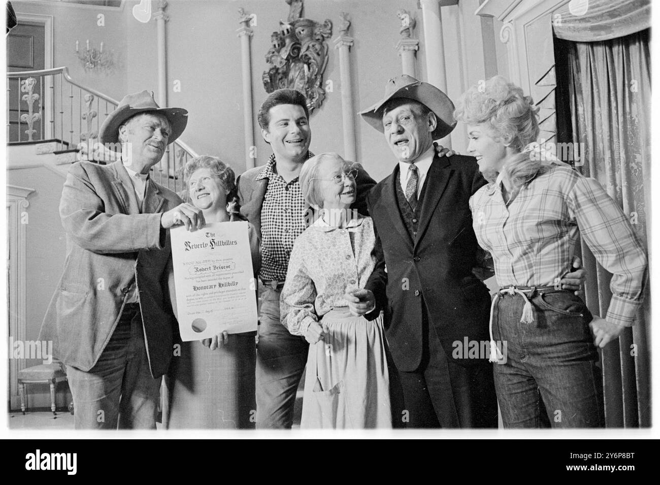 Buddy Ebsen (Jed Clampett) with Max Baer Jr (Jethro), Irene Ryan ...