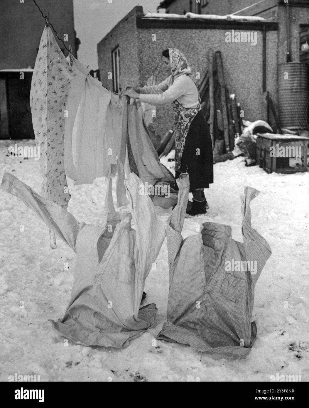 Frozen shirts which stood up by themselves after Mrs K Brooks at ...