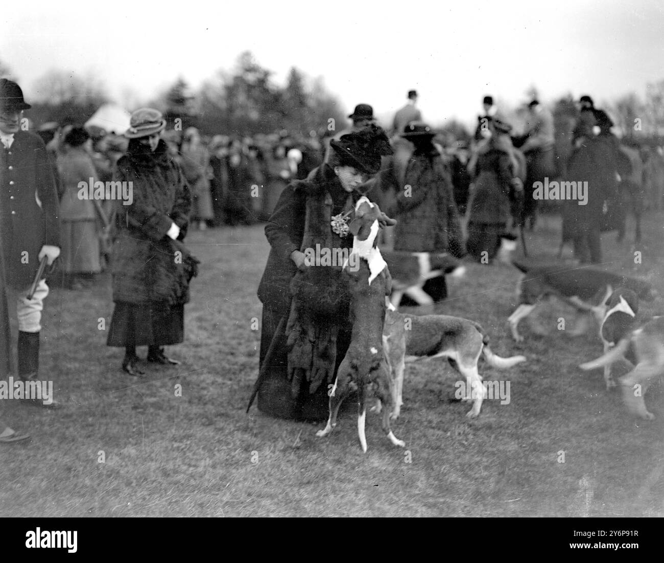 The King and three Queens at the meet of the West Norfolk Fox Hounds at ...
