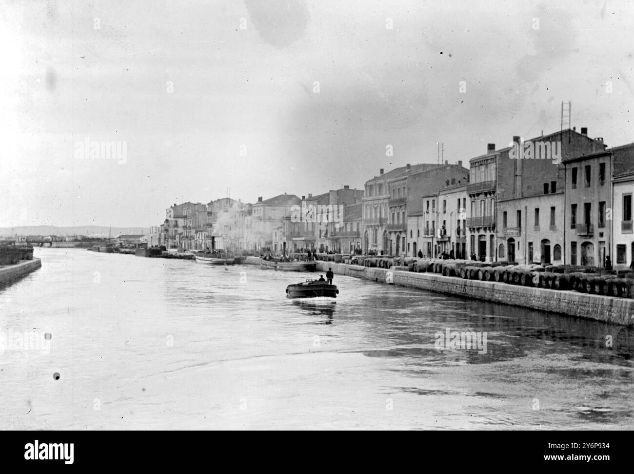 The Port of Cette. (France). 1917 Stock Photo - Alamy