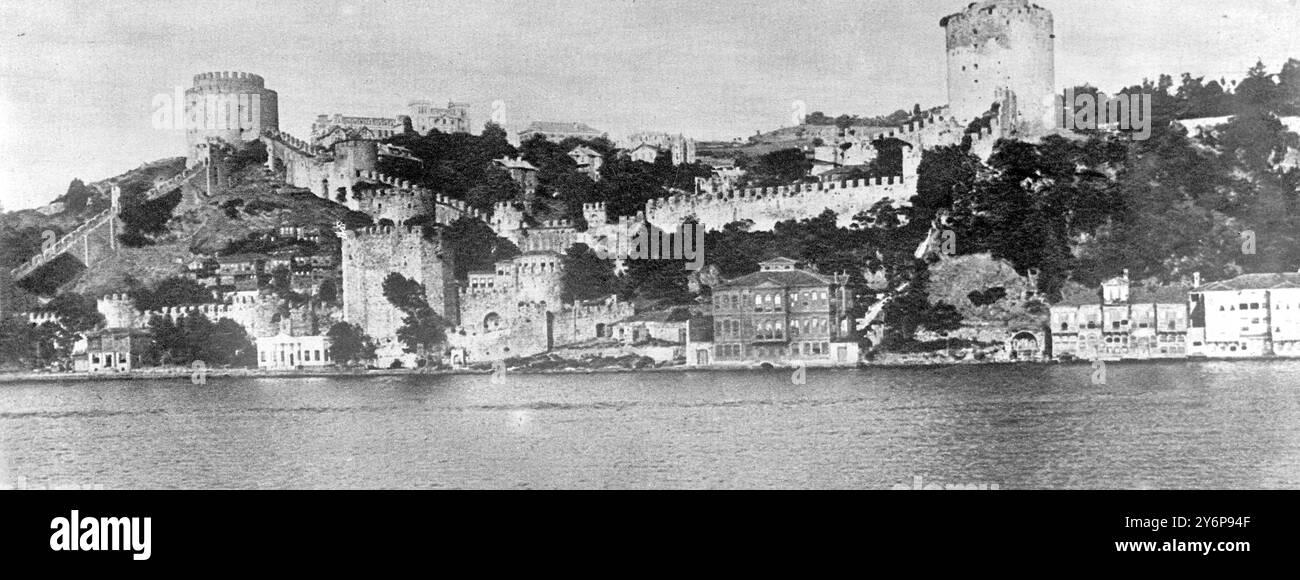 Turkey, The Dardanelles, The famous castle and forts which command the ...