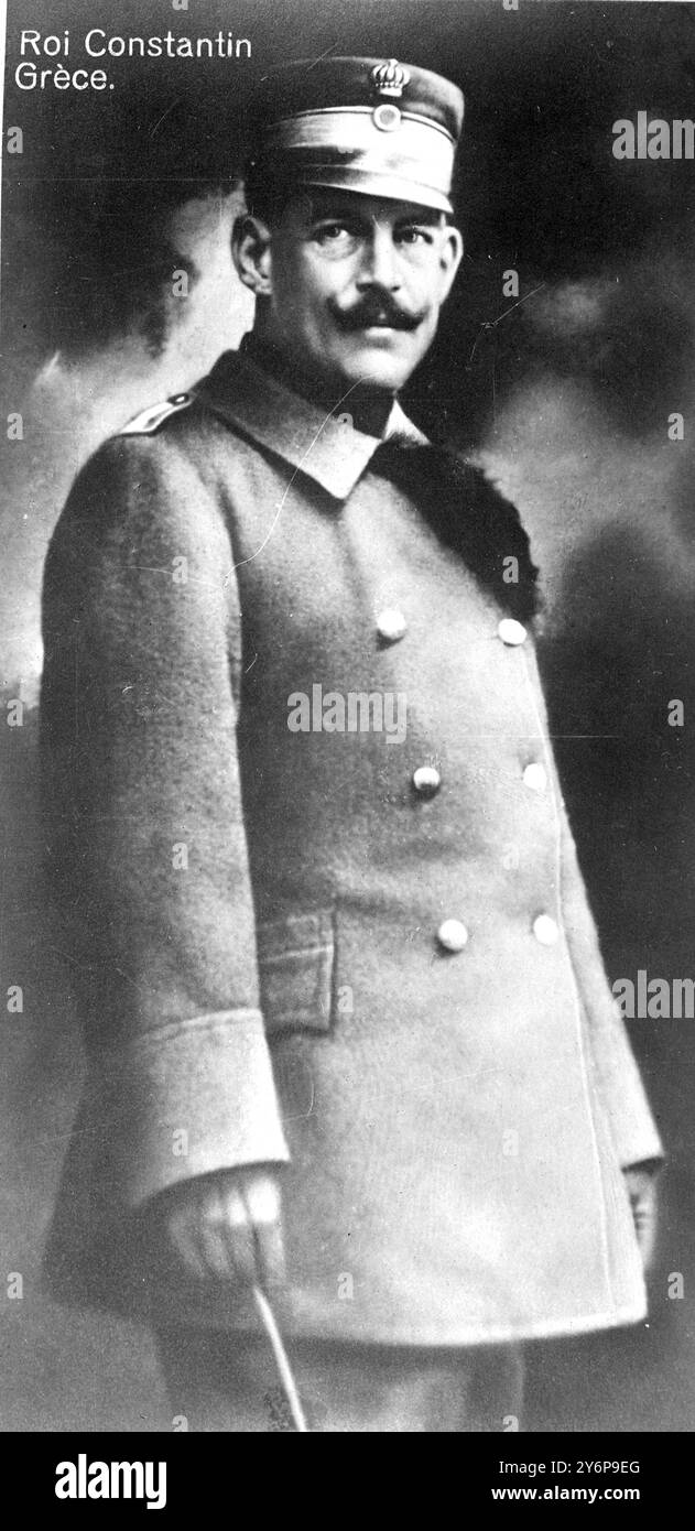 King Constantine of Greece. 1915 Stock Photo - Alamy