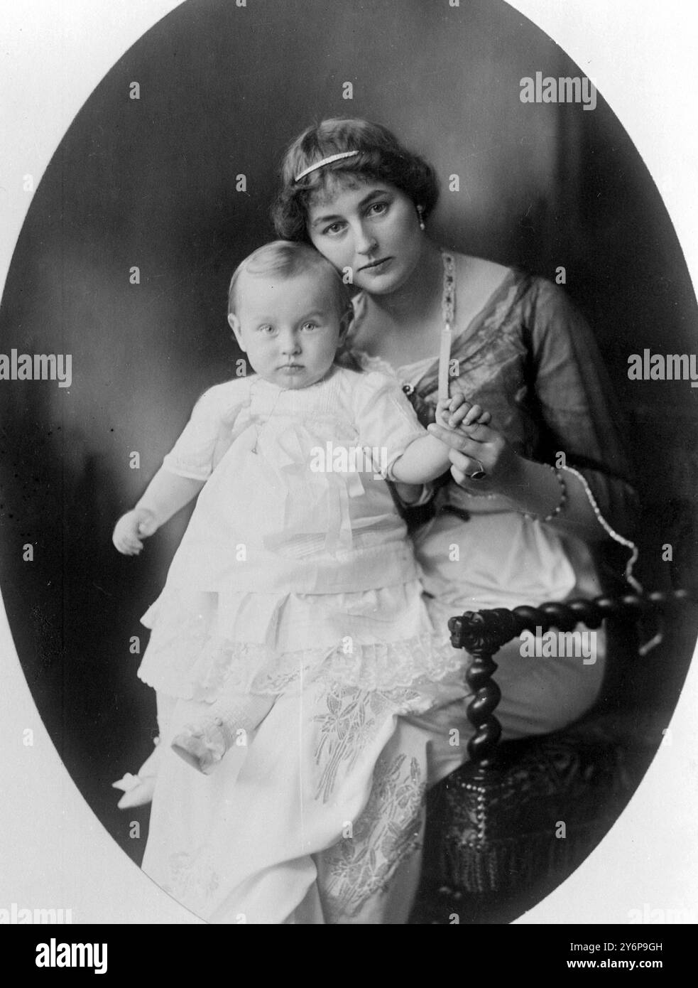 Princess August Wilhelm and Prince Alexander Ferdinand of Prussia. 1914 ...