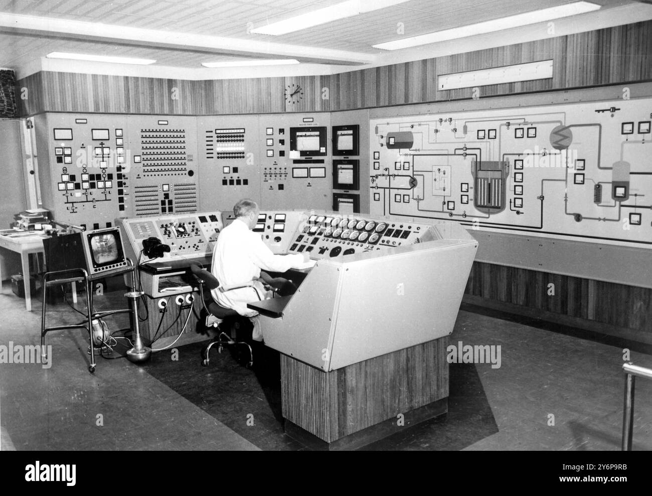 The control room of Halden Reactor in Norway which contains the world's ...