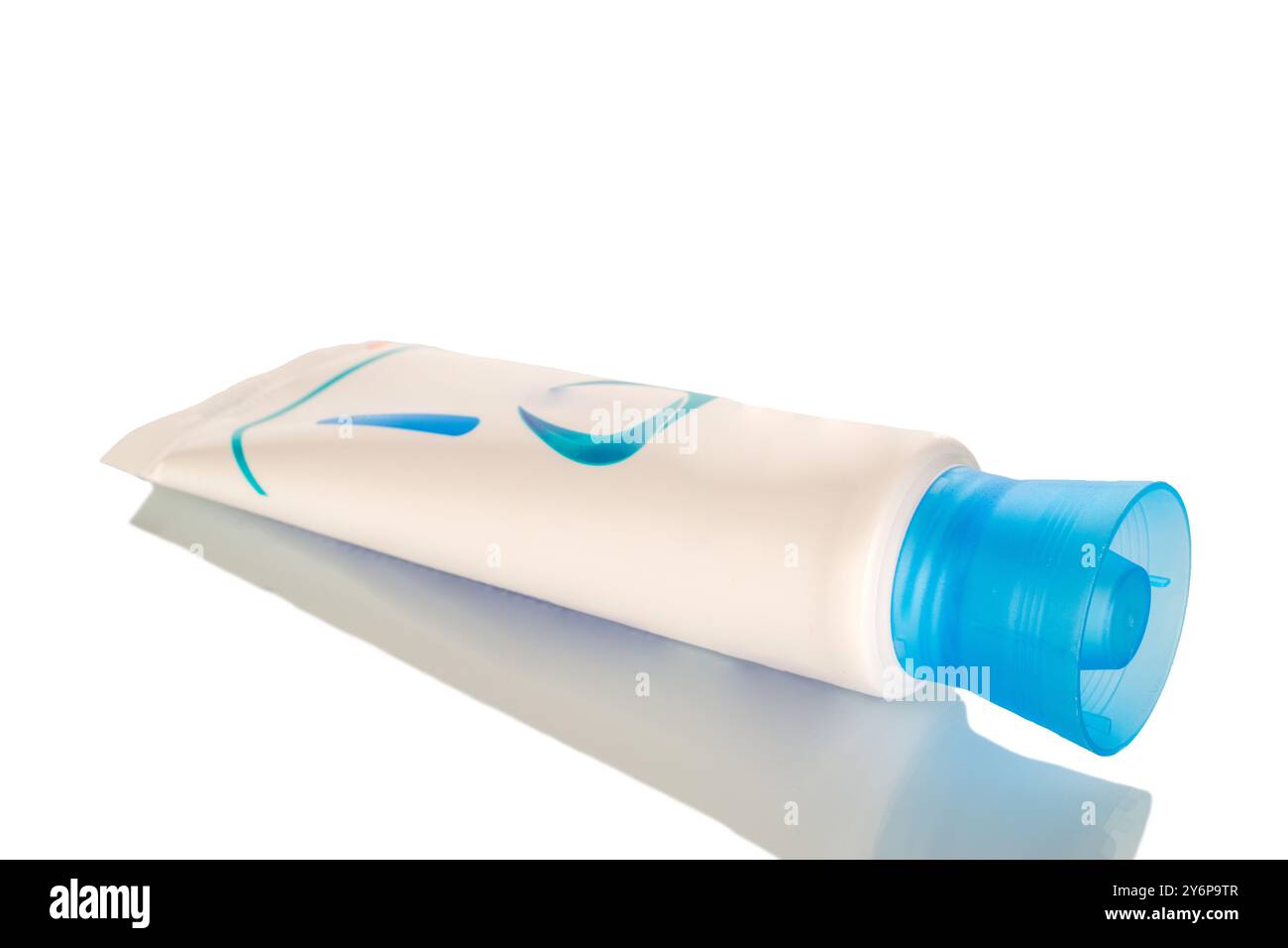 One tube of toothpaste, macro, isolated on white background Stock Photo ...