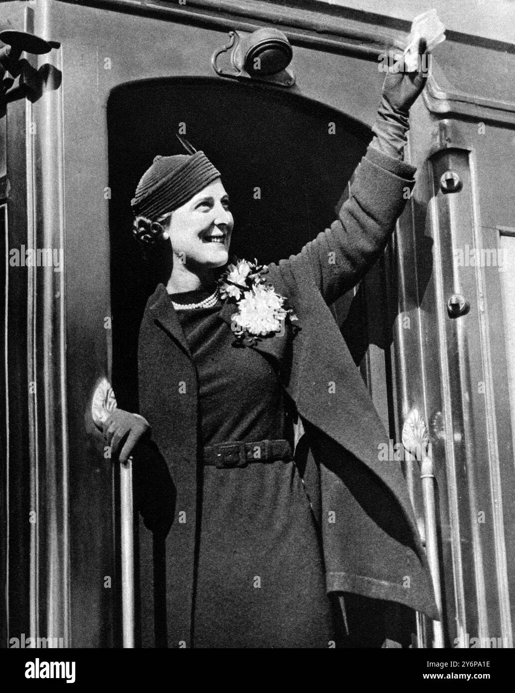 Princess Marina after she disembarked fro the cross-channel steamer ...