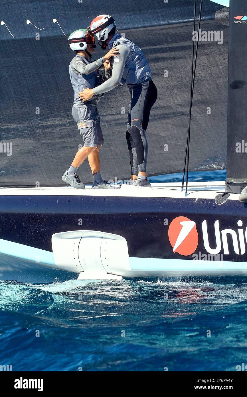 Marco gradoni skipper guido gallinaro skipper gianluigi gi hi-res stock ...