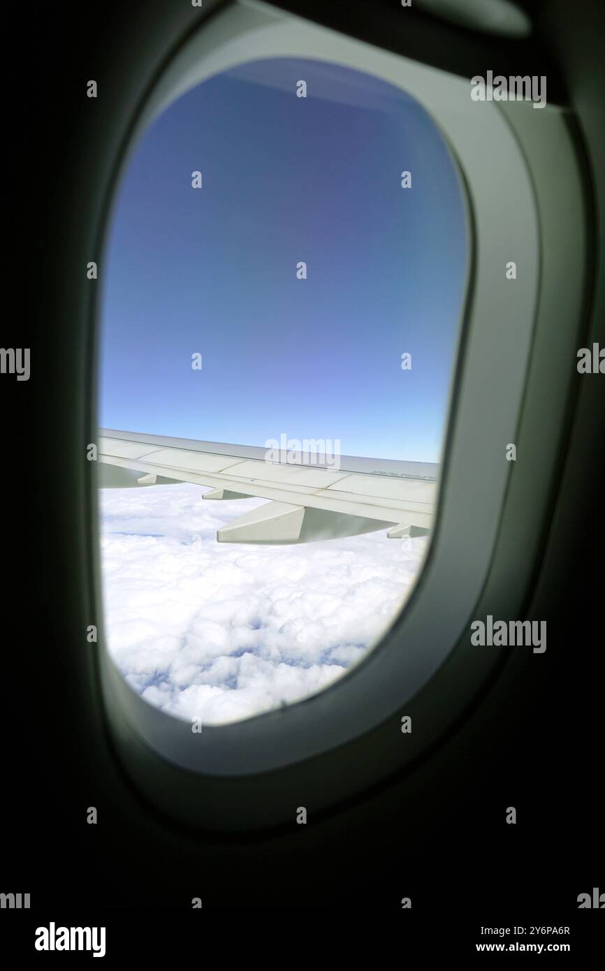 Cloud movement through flight window hi-res stock photography and ...